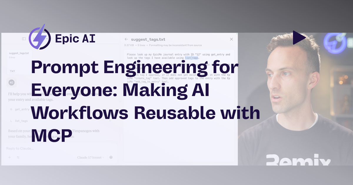 Prompt Engineering for Everyone: Making AI Workflows Reusable with MCP