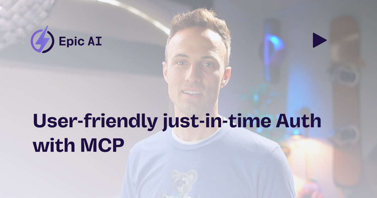 User-friendly just-in-time Auth with MCP